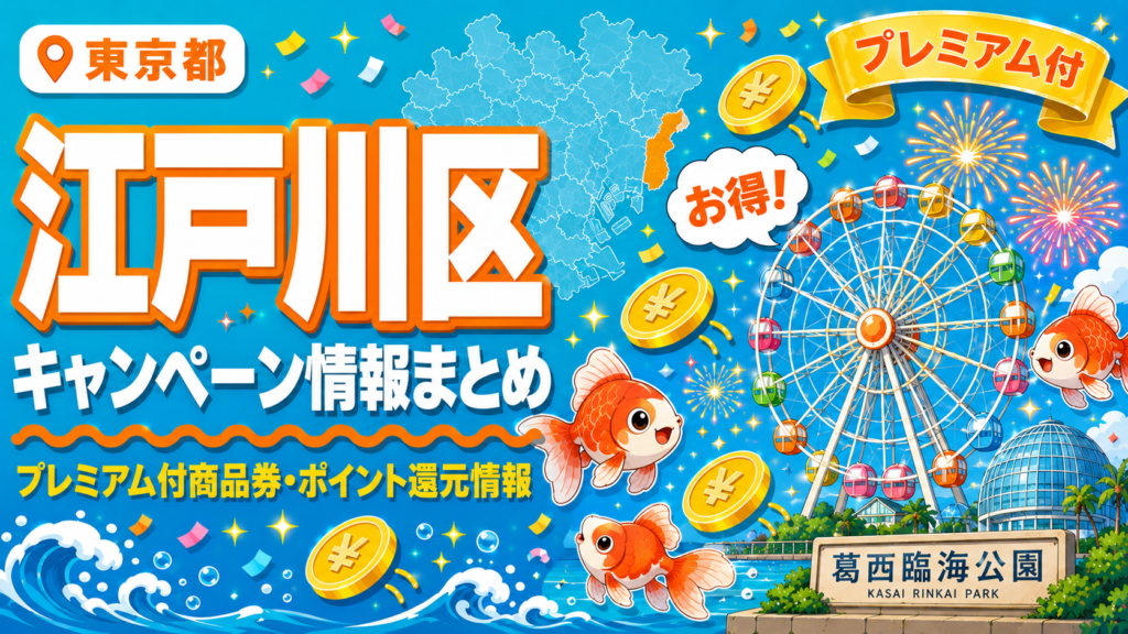 【2026年最新】江戸川区の商品券まつり・えどPay（PayPay）プレミアム付商品券キャンペーン情報まとめ（随時更新）