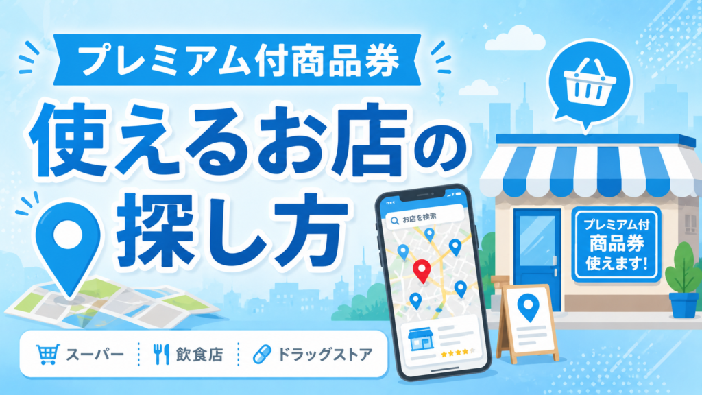 プレミアム付商品券はどこで使える？使える店舗の探し方【完全ガイド】
